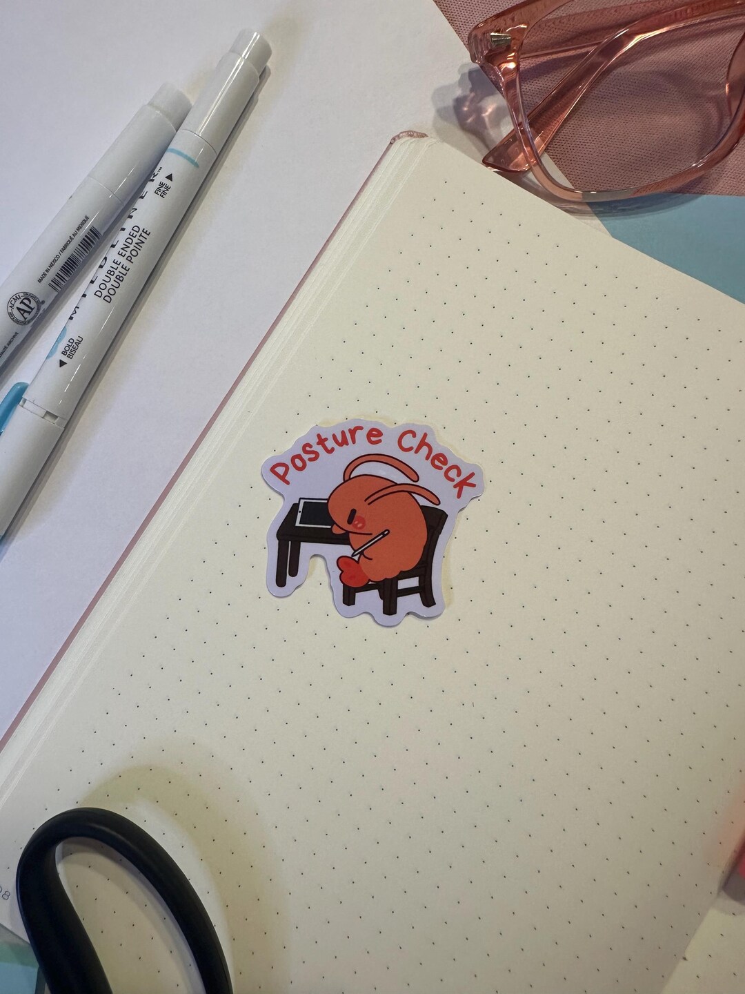 Posture Check Shrimp Sticker - Etsy