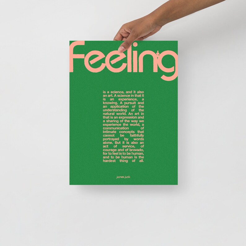 Feeling Mental Health Poster Positive Affirmations Wall Art ...