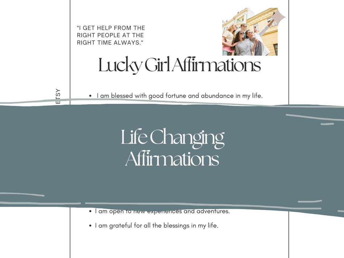 Lucky Girl Syndrome, Printable Guide, Unlock Your Luck: Guide to Lucky ...
