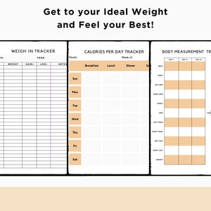 Fitness Planner Bundle, Health Planner, Printable, Digital Download ...