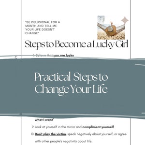 Lucky Girl Syndrome, Printable Guide, Unlock Your Luck: Guide to Lucky ...