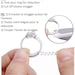 Ring Size Adjuster Ring Size Reducer 4 Pack Super Soft for Loose Rings ...
