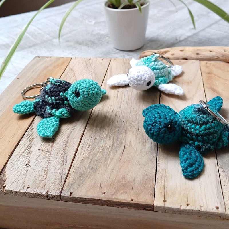 Turtle Keyring - Etsy