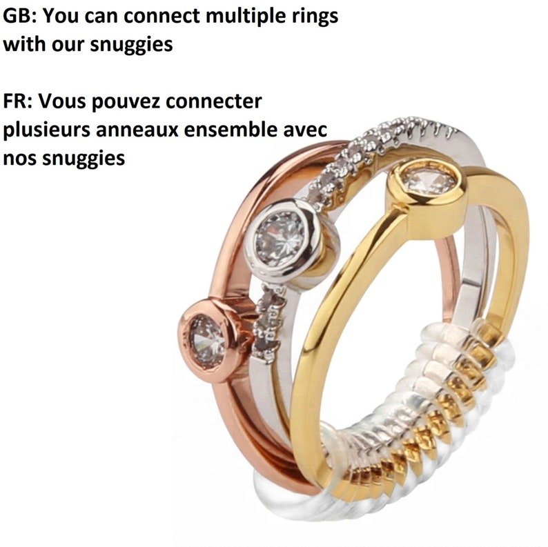 Ring Size Adjuster | Ring Size Reducer (4 Pack) | Super Soft for Loose ...