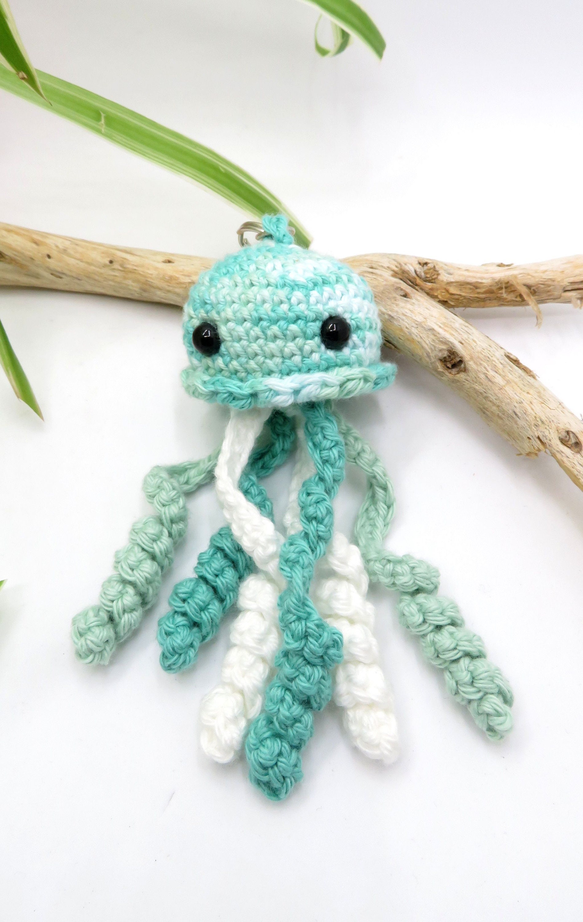 Amigurumi Jellyfish Key-ring Jellyfish Amigurumi Lavender - Etsy