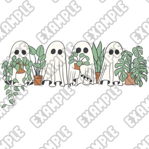 Adorable Planty Ghosts SVG Digital Download for Sublimation, Cricut ...