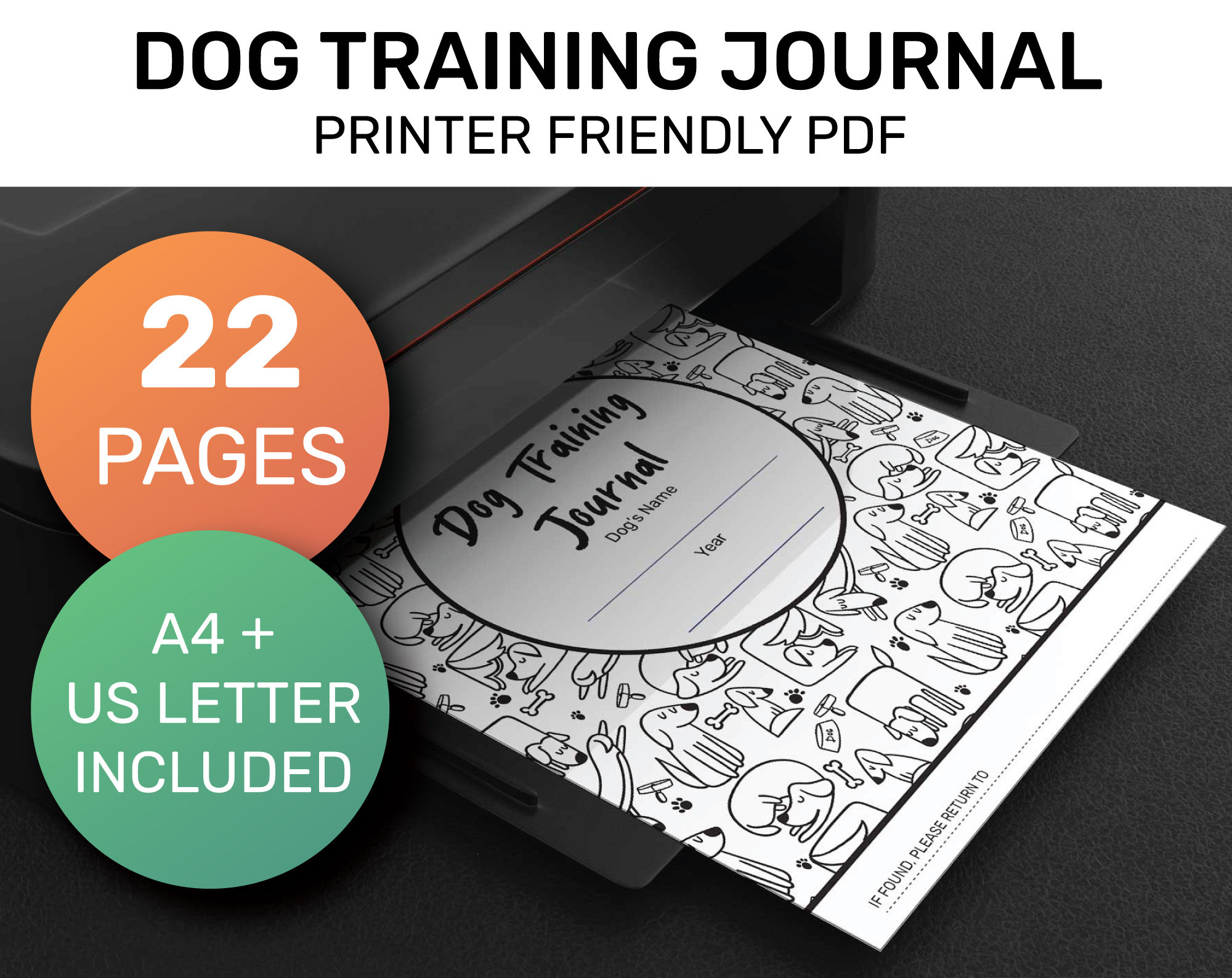 Puppy Training Printable Planner Printer Friendly - Etsy