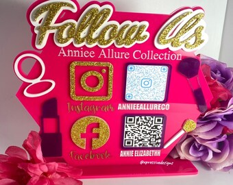 Follow Us Sign - Etsy
