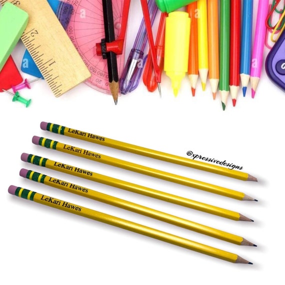 Engraved 2 Pencils Personalized Pencils Custom Pencils - Etsy