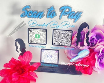 Acrylic Sign Scan to Pay | Etsy