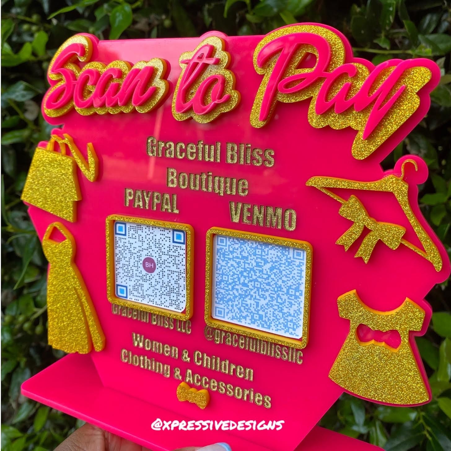 Scan to Pay Acrylic Sign | Etsy