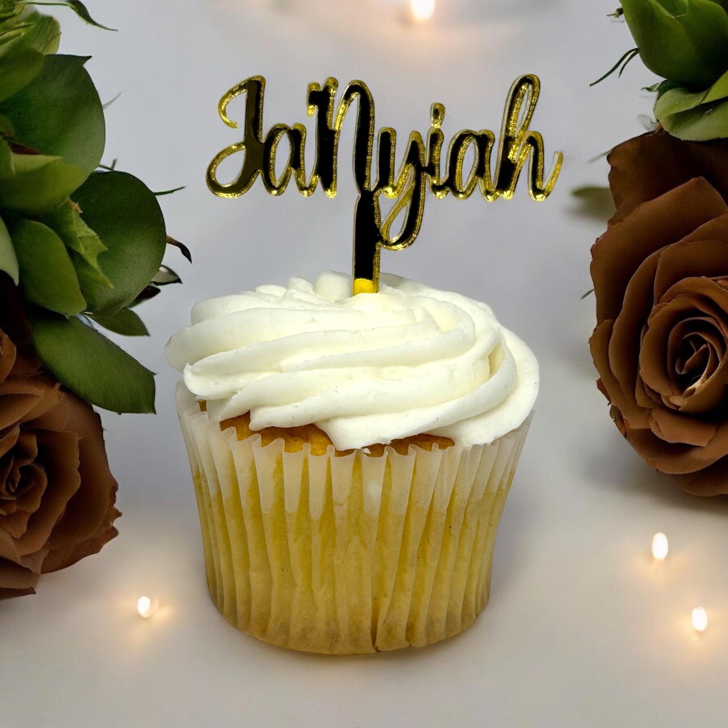 Personalized Cupcake Toppers | Cupcake Toppers | Acrylic Cupcake Topper ...