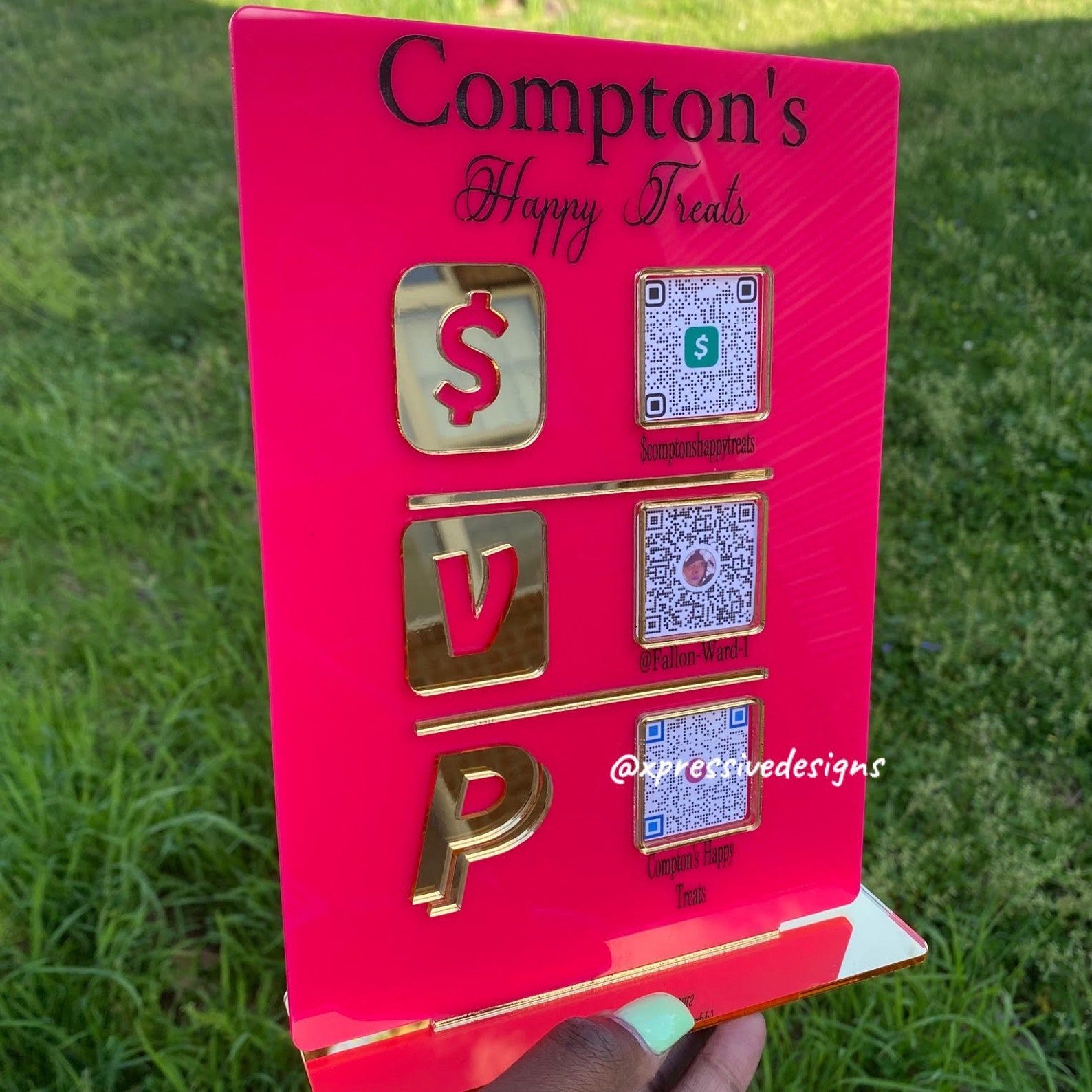 Scan to Pay Acrylic Sign| QR CODE SIGN| Social Media Sign - Etsy