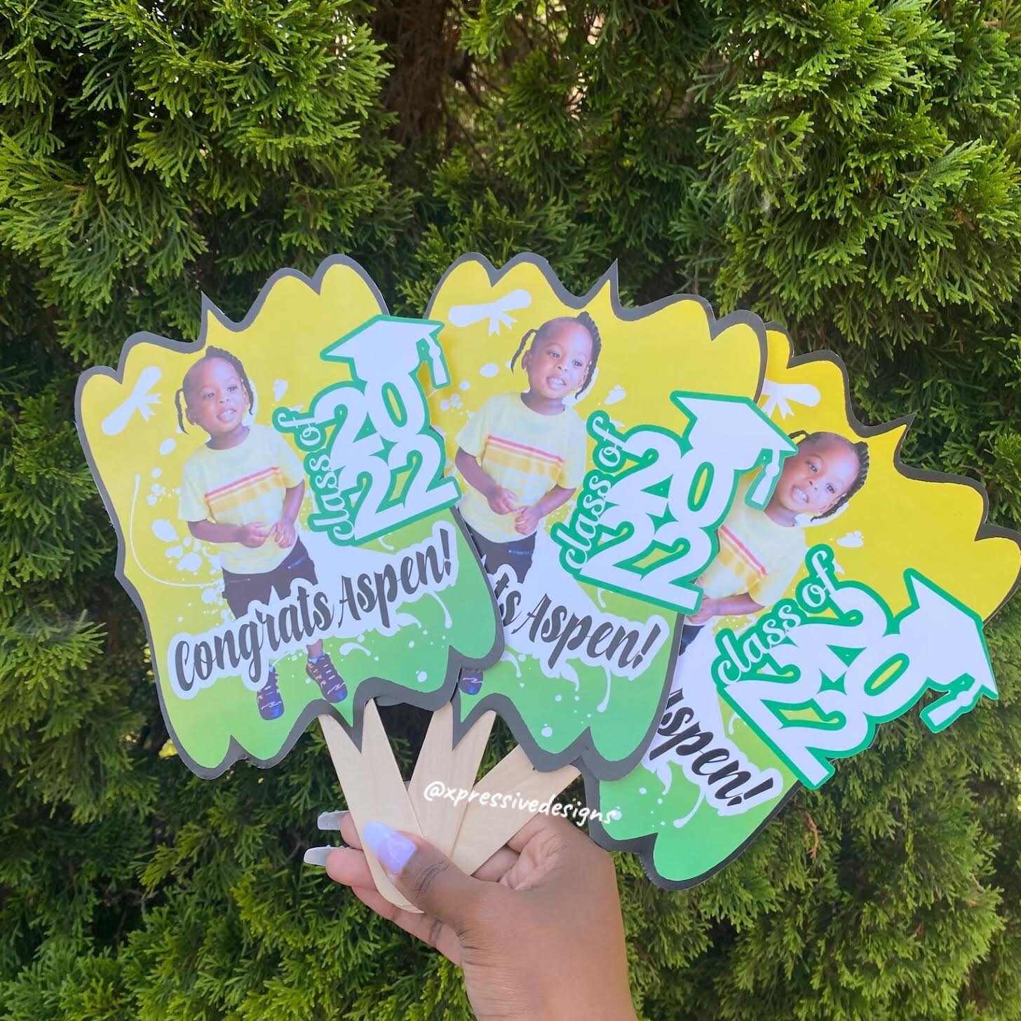 Graduation Fans Grad Decor - Etsy