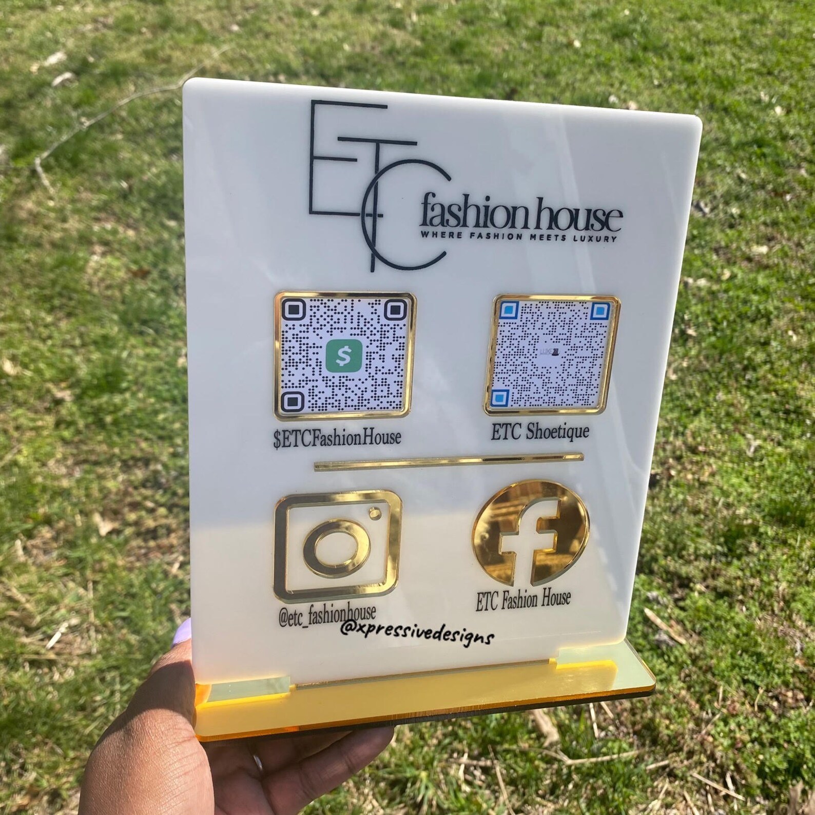 Scan to Pay Acrylic Sign| QR CODE SIGN| Social Media Sign - Etsy