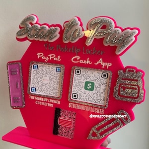 Make up Sign/ Lip Gloss Sign/ Lash Tech Scan to Pay Acrylic Sign - Etsy