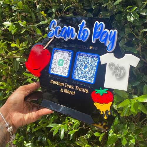 Cake Baker Sign/ Treat Maker Sign Scan to Pay Acrylic Sign - Etsy