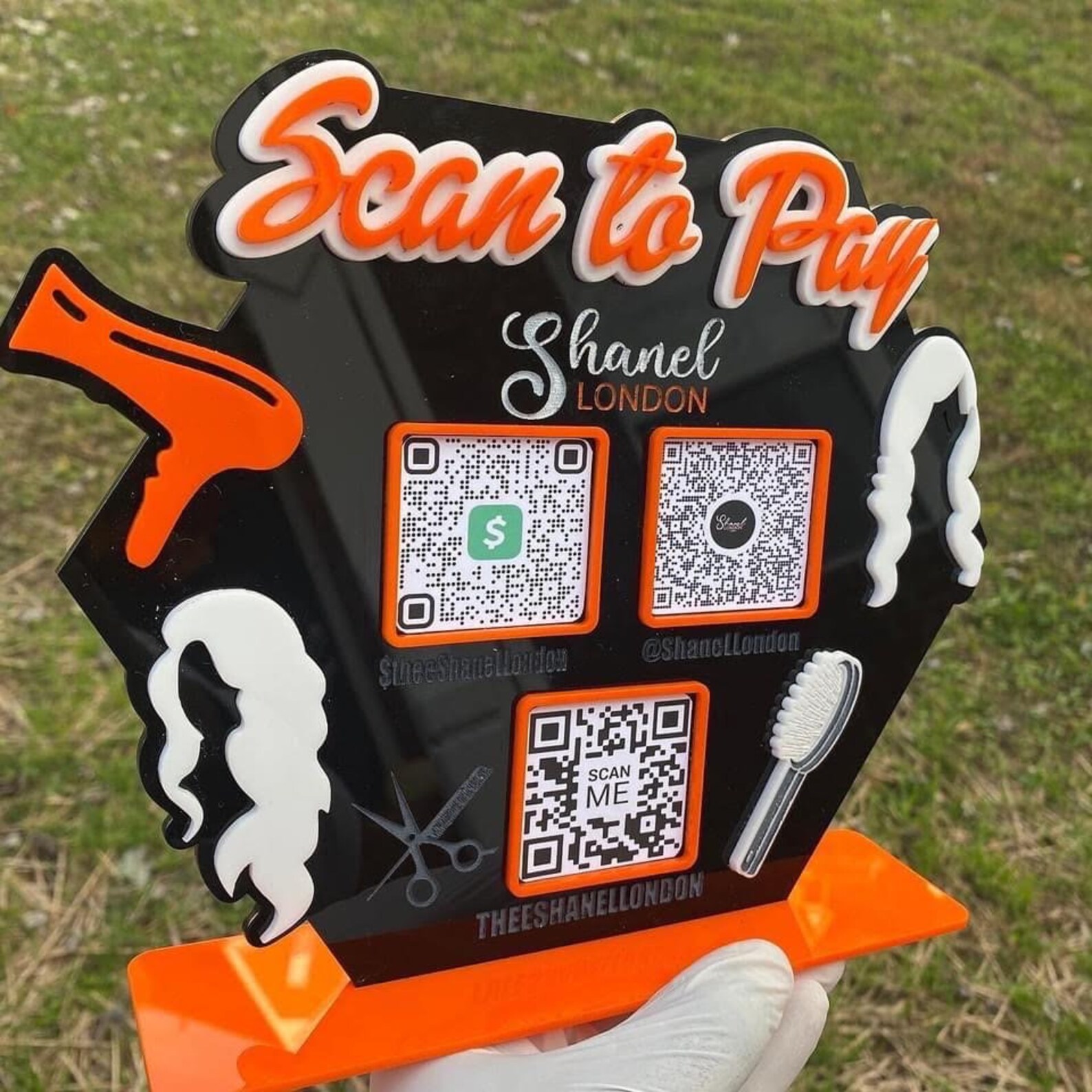 Hairstylist/ Hair Salon Scan to Pay Acrylic Sign - Etsy