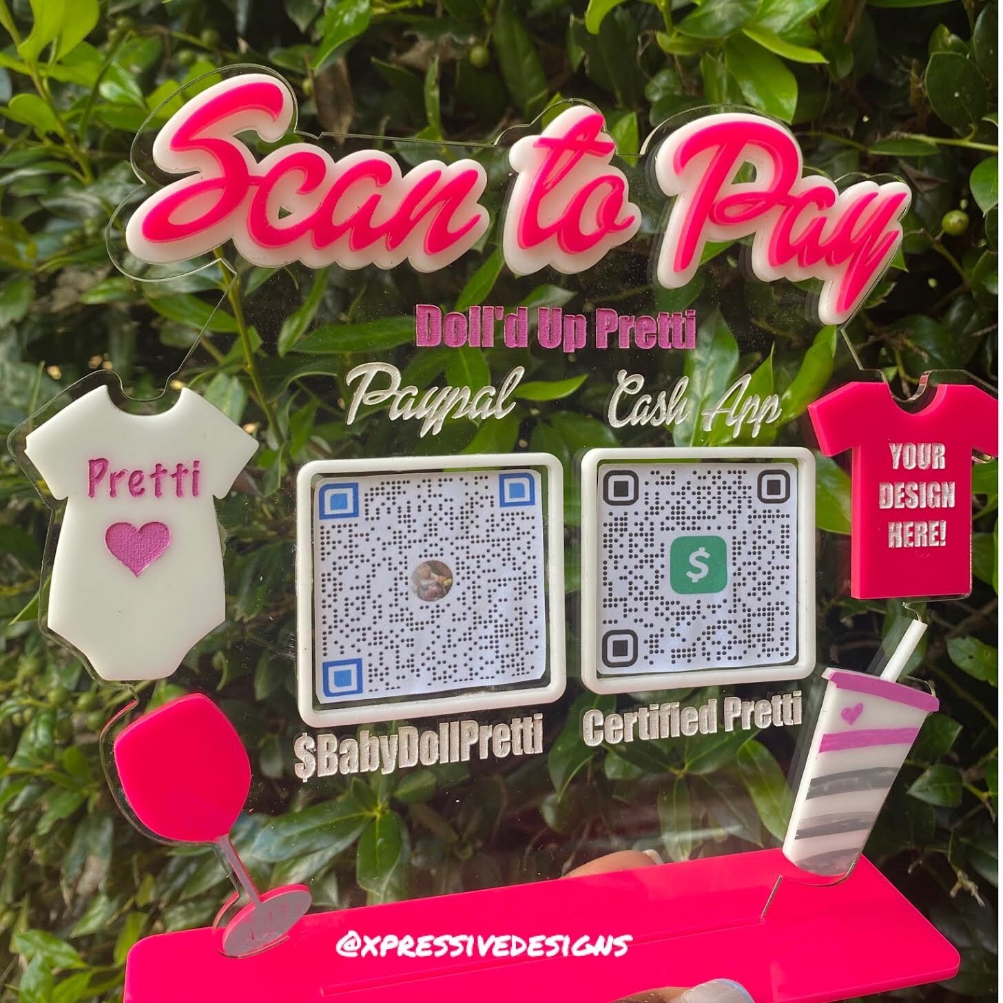 Scan to Pay Acrylic Sign | Etsy