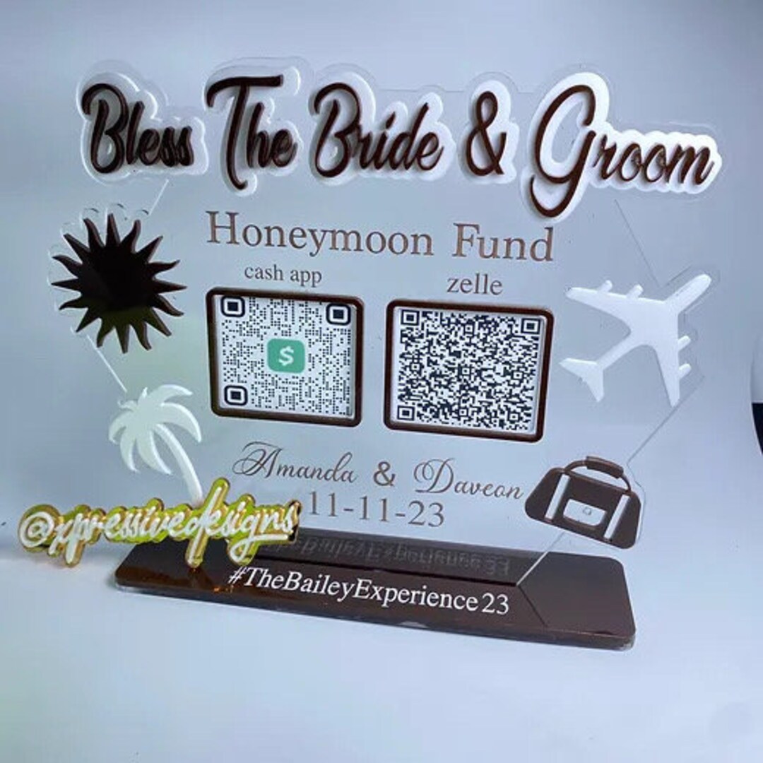Acrylic Wedding Sign| Match Wedding Theme| Honeymoon Sign | Gift Bride ...