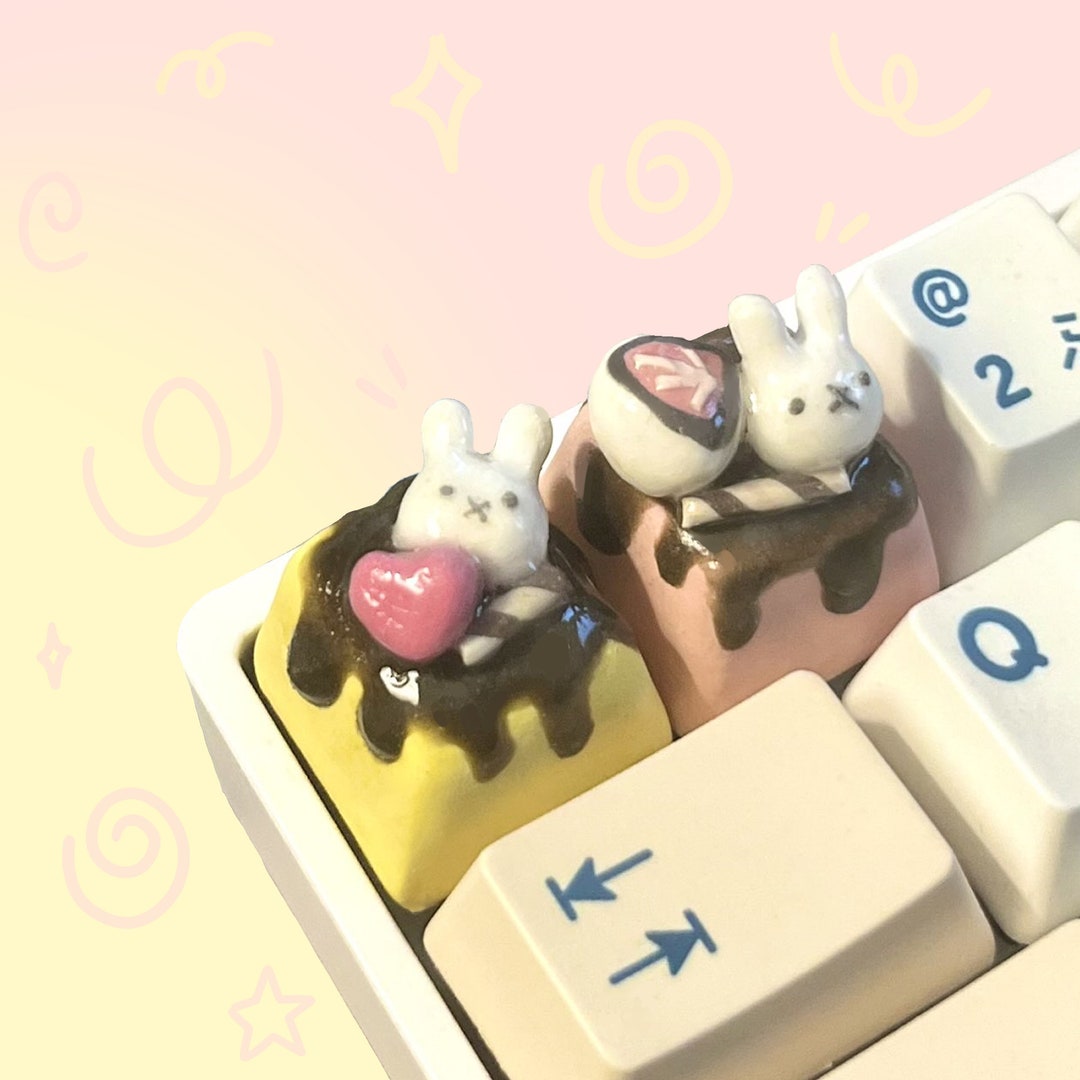 Miffy Pudding Dessert Artisan Keycap - Etsy