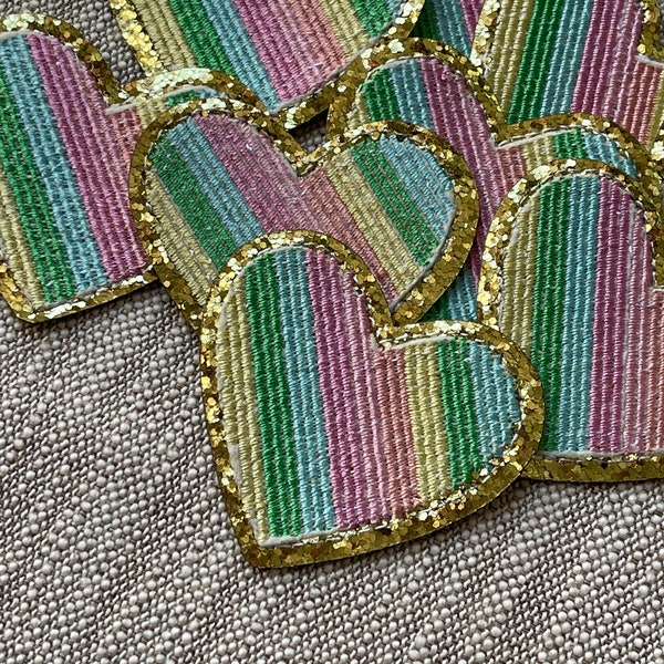 Rainbow Colored Patches - Etsy