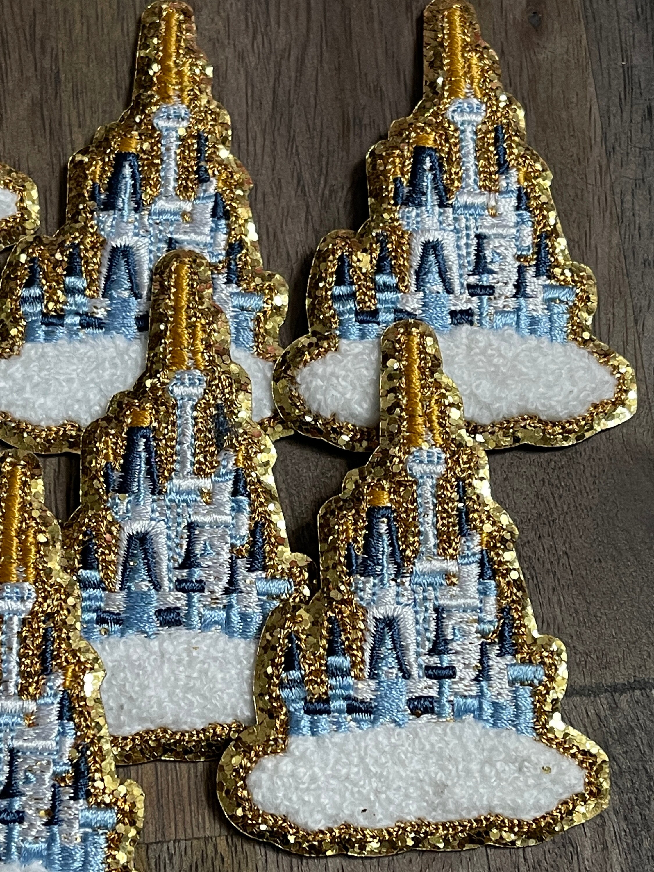 IRON ON Disney Castle Patch-chenille Patch-disney Gifts-disney ...