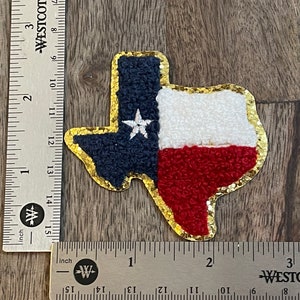 Iron on Patch Texas State Patch-chenille Patch-embroidered Patch-jacket ...
