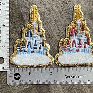 IRON ON Disney Castle Patch-chenille Patch-disney Gifts-disney ...