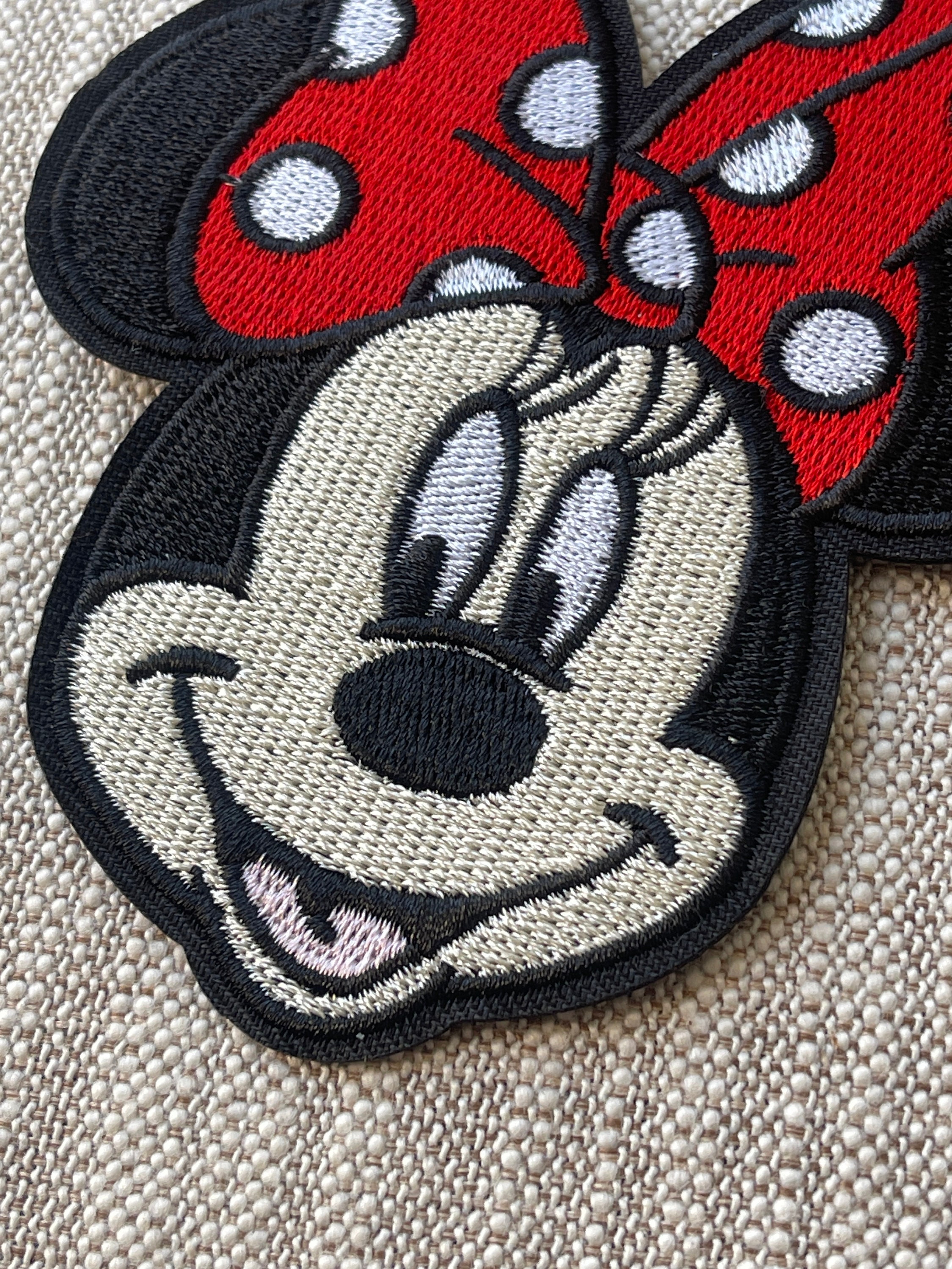 4 INCH Disney Iron on Patch-embroidered Disney Patches-mickey - Etsy