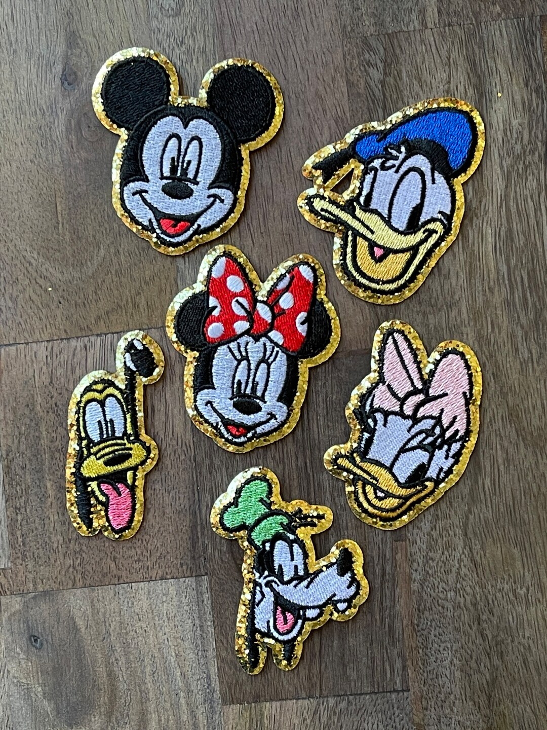 Glitter Mickey Mouse and Friends Patch-disney Glitter Patch-mickey ...