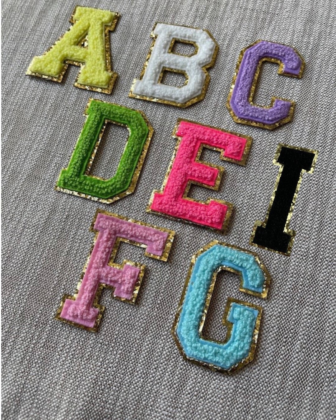 Iron on Letters-chenille Patch-varsity Patches-iron on Patch-preppy ...