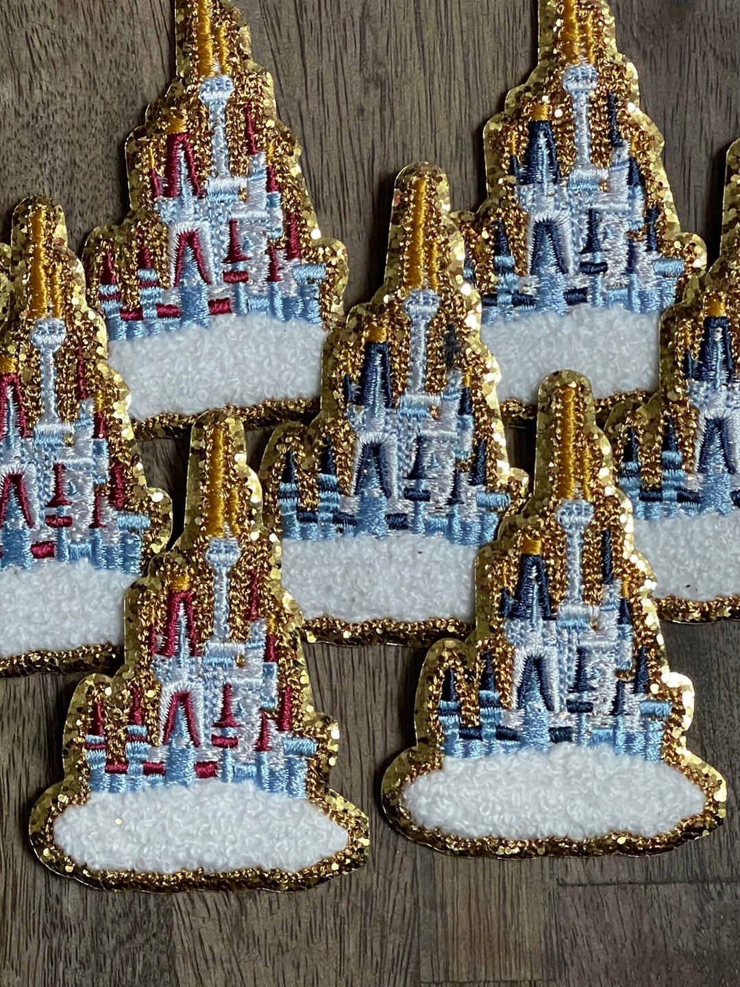 IRON ON Disney Castle Patch-chenille Patch-disney Gifts-disney ...