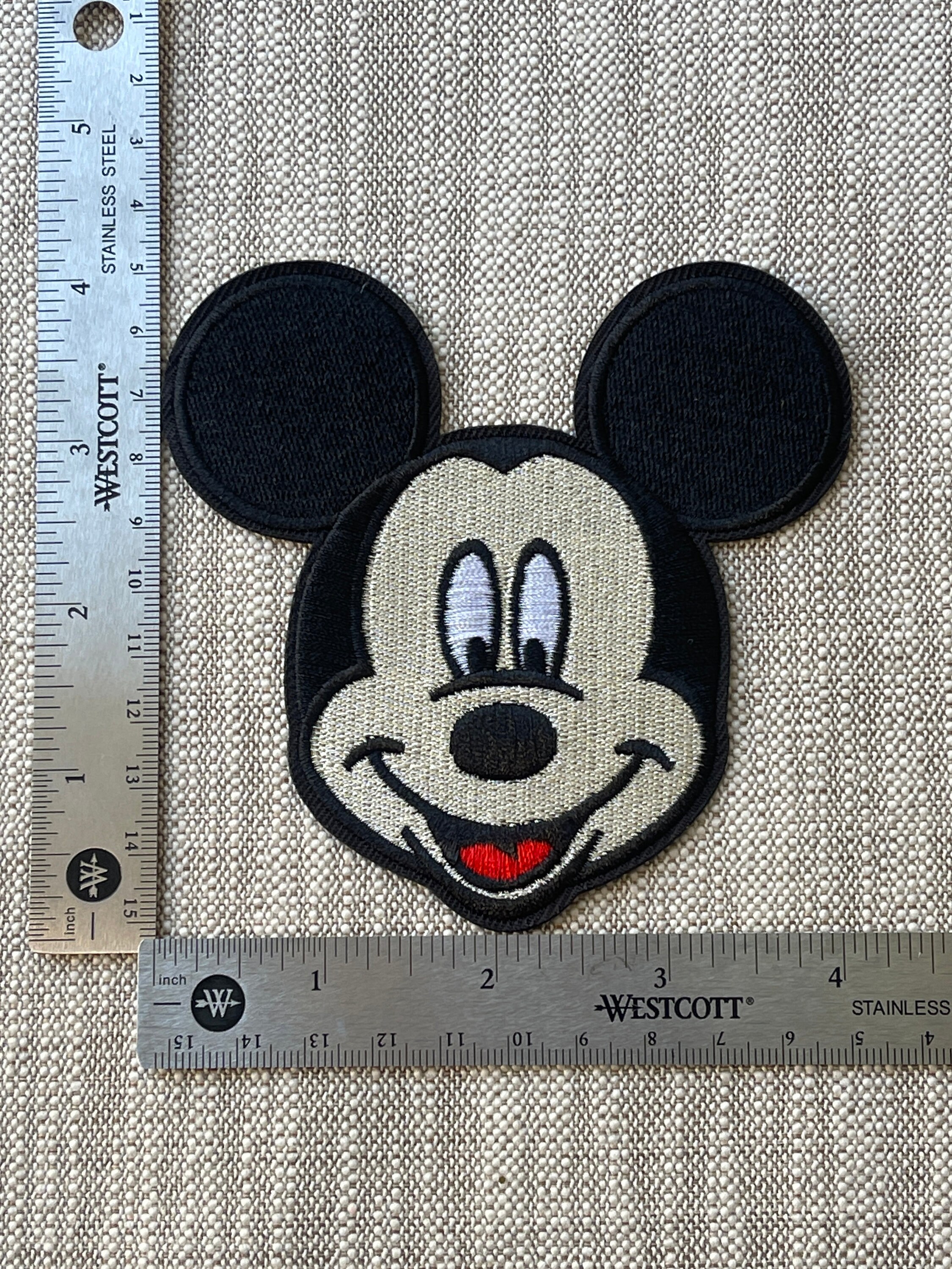 4 INCH Disney Iron on Patch-embroidered Disney Patches-mickey - Etsy