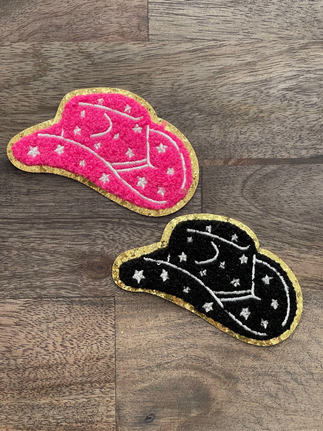 Iron on Patch- Cowboy Hat Patch-chenille Patch-embroidered Patch-jacket Patch-cowboy Patch ...