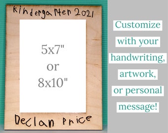 Handwriting Frame With Picture - Etsy