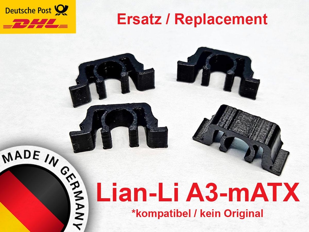 4x Retaining Clips Suitable for Lian Li A3-matx Case, Housing, Panel ...