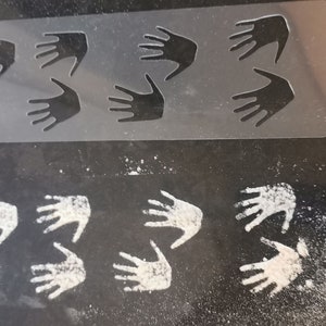 Stencil for Mini Footprints Footprint or Handprint for Elf - Etsy