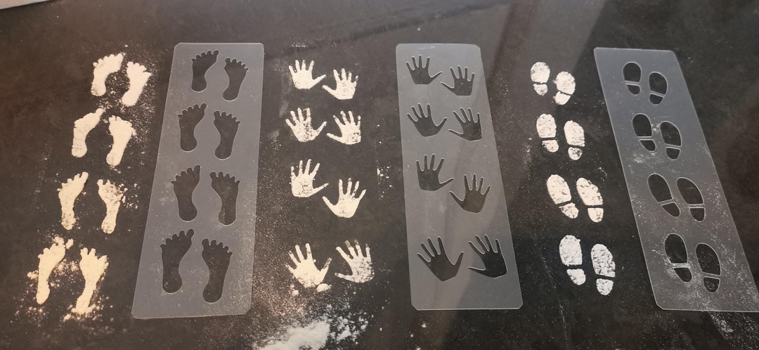 Stencil for Mini Footprints, Footprint or Handprint for Elf Pranks for ...