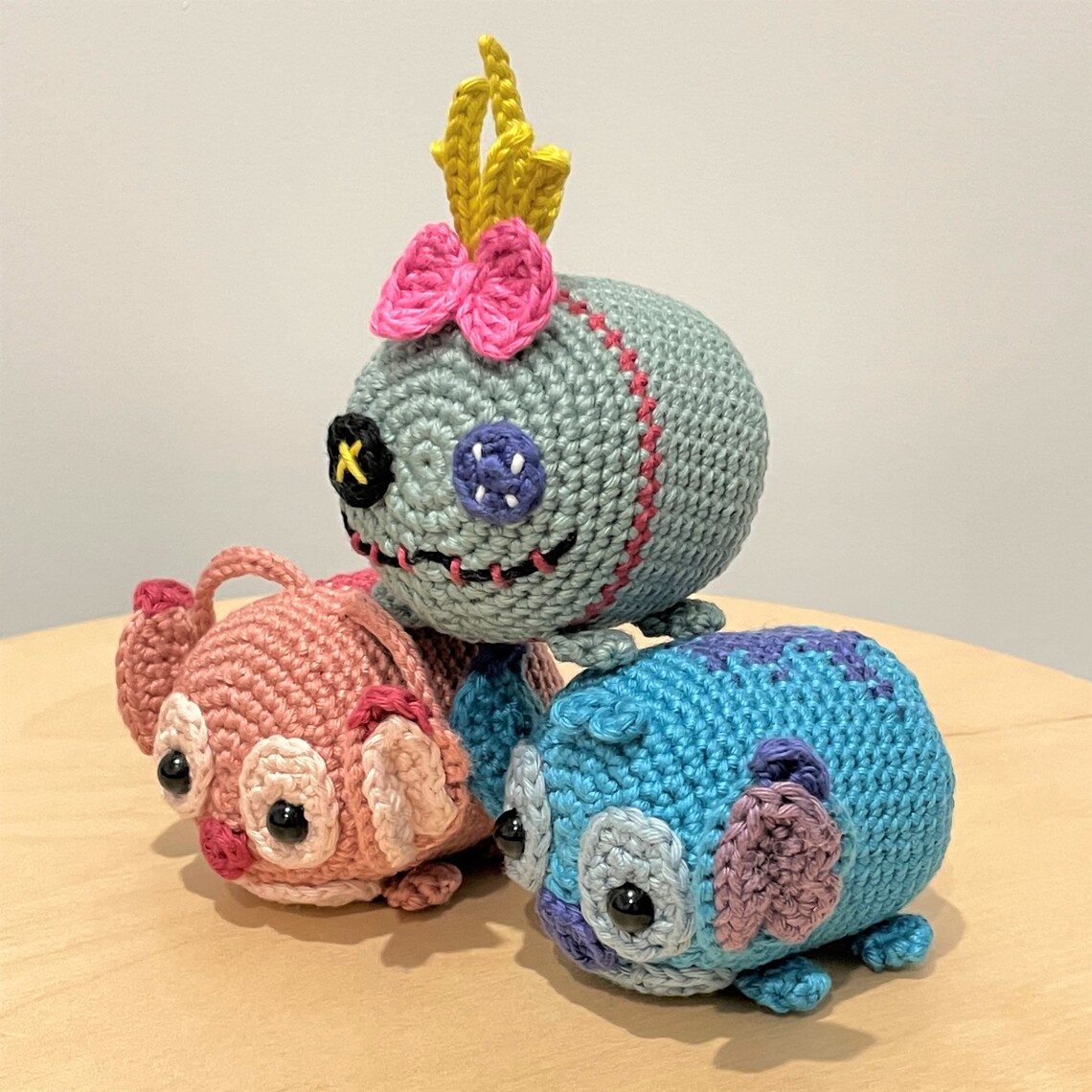Crochet Pattern Lilo and Stitch Stitch and Angel Tsum Tsum - Etsy
