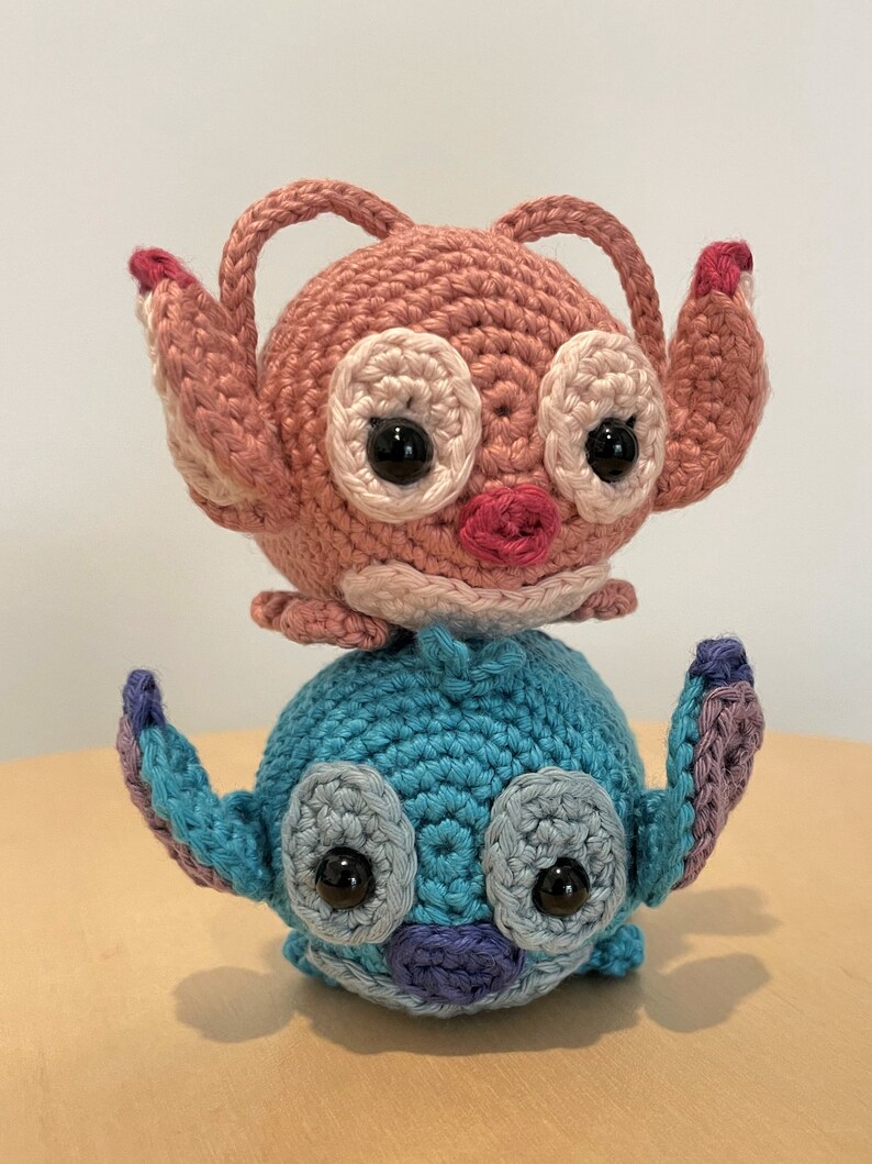 Crochet Pattern Lilo and Stitch Stitch and Angel Tsum Tsum - Etsy