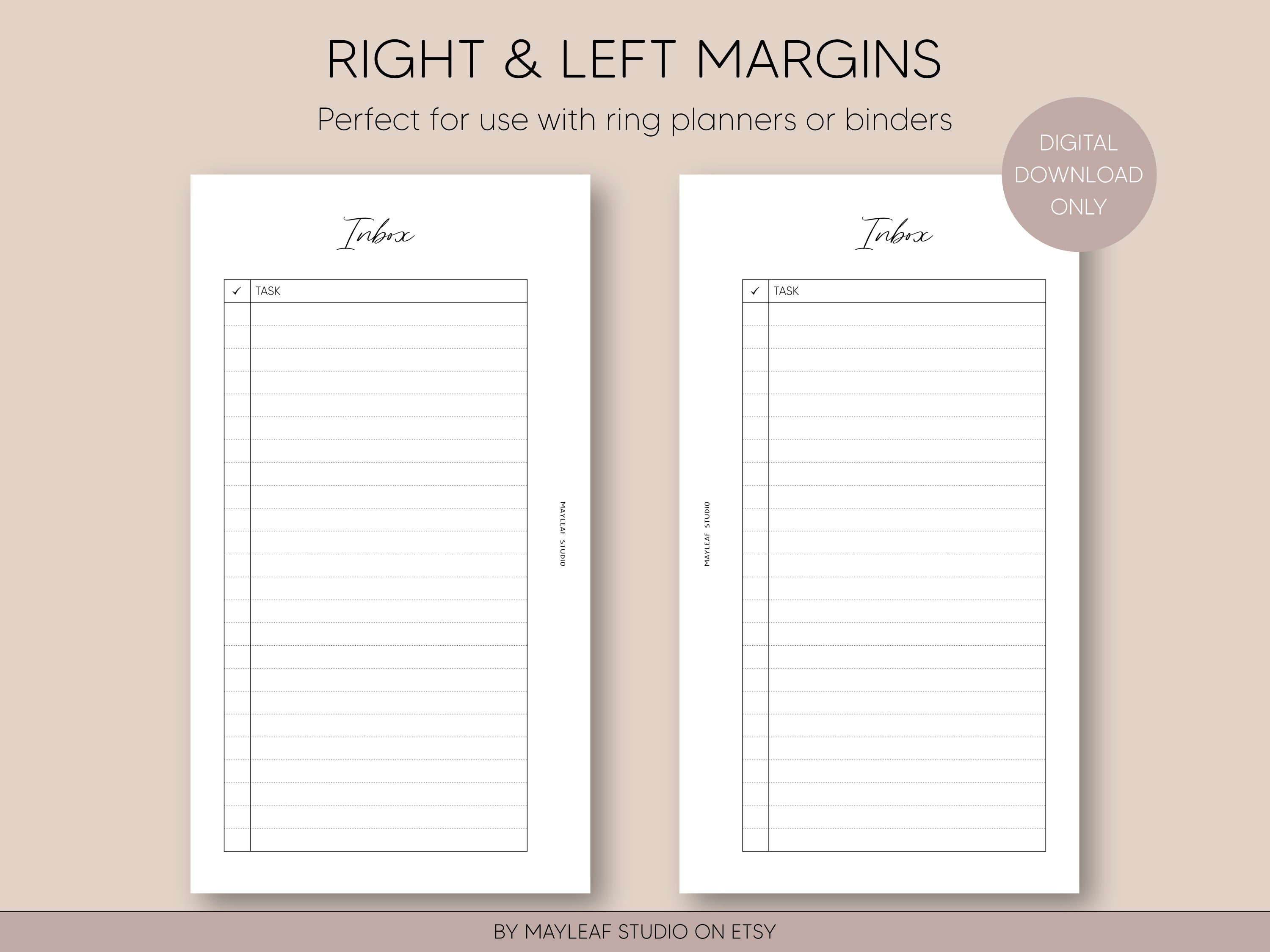 Printable Inbox Tracker PDF | Personal Size | Task Tracker | Inbox ...