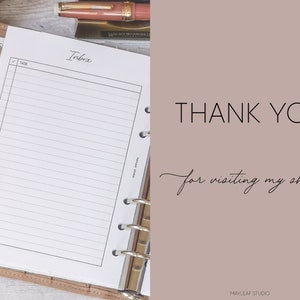 Printable Inbox Tracker PDF | Personal Wide | Task Tracker | Inbox ...