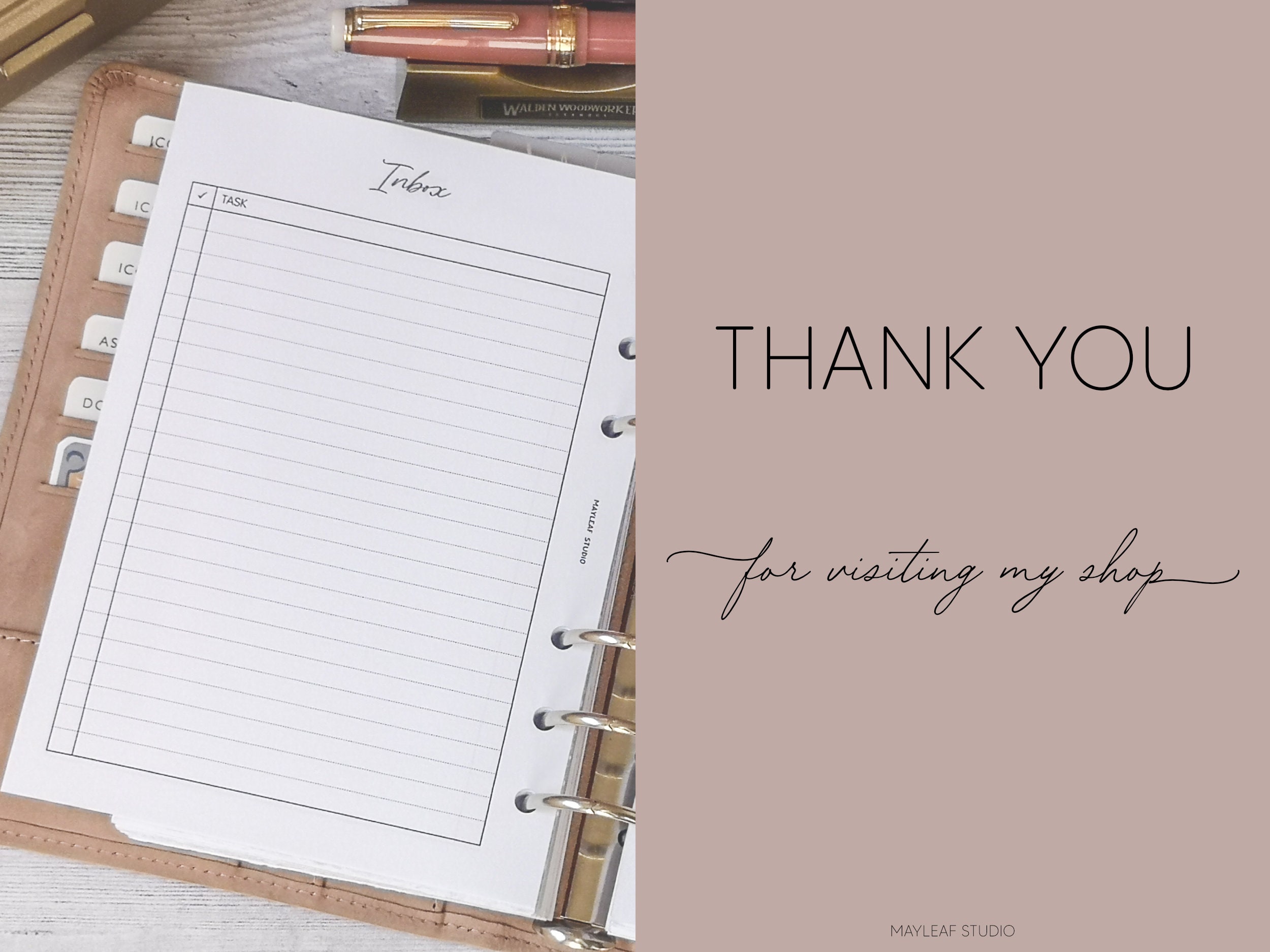 Printable Inbox Tracker PDF | Personal Wide | Task Tracker | Inbox ...