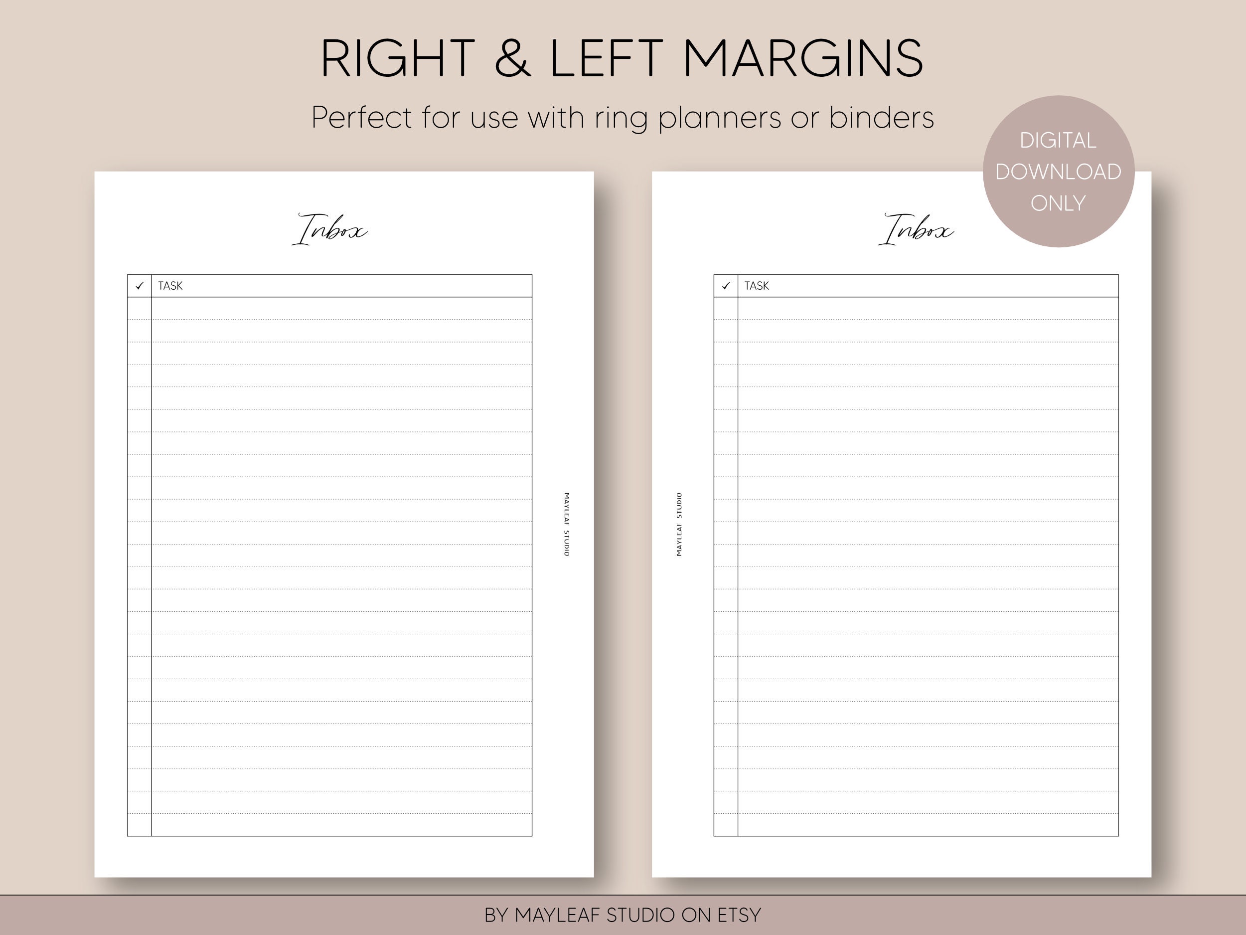 Printable Inbox Tracker PDF | Personal Wide | Task Tracker | Inbox ...