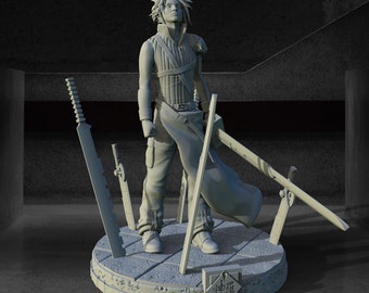 Cloud Strife Stl Files 3d Print Ready (Download Now) - Etsy