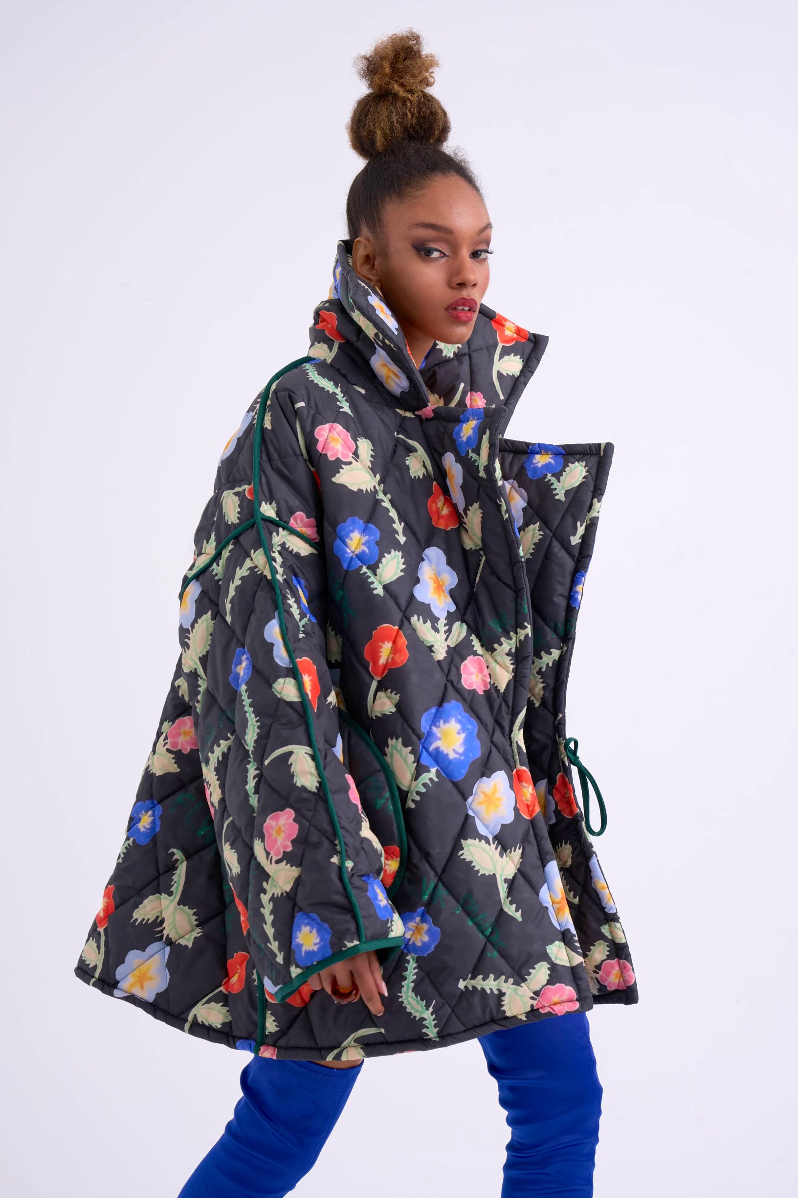 Flower Powers Puff Jacket - Etsy