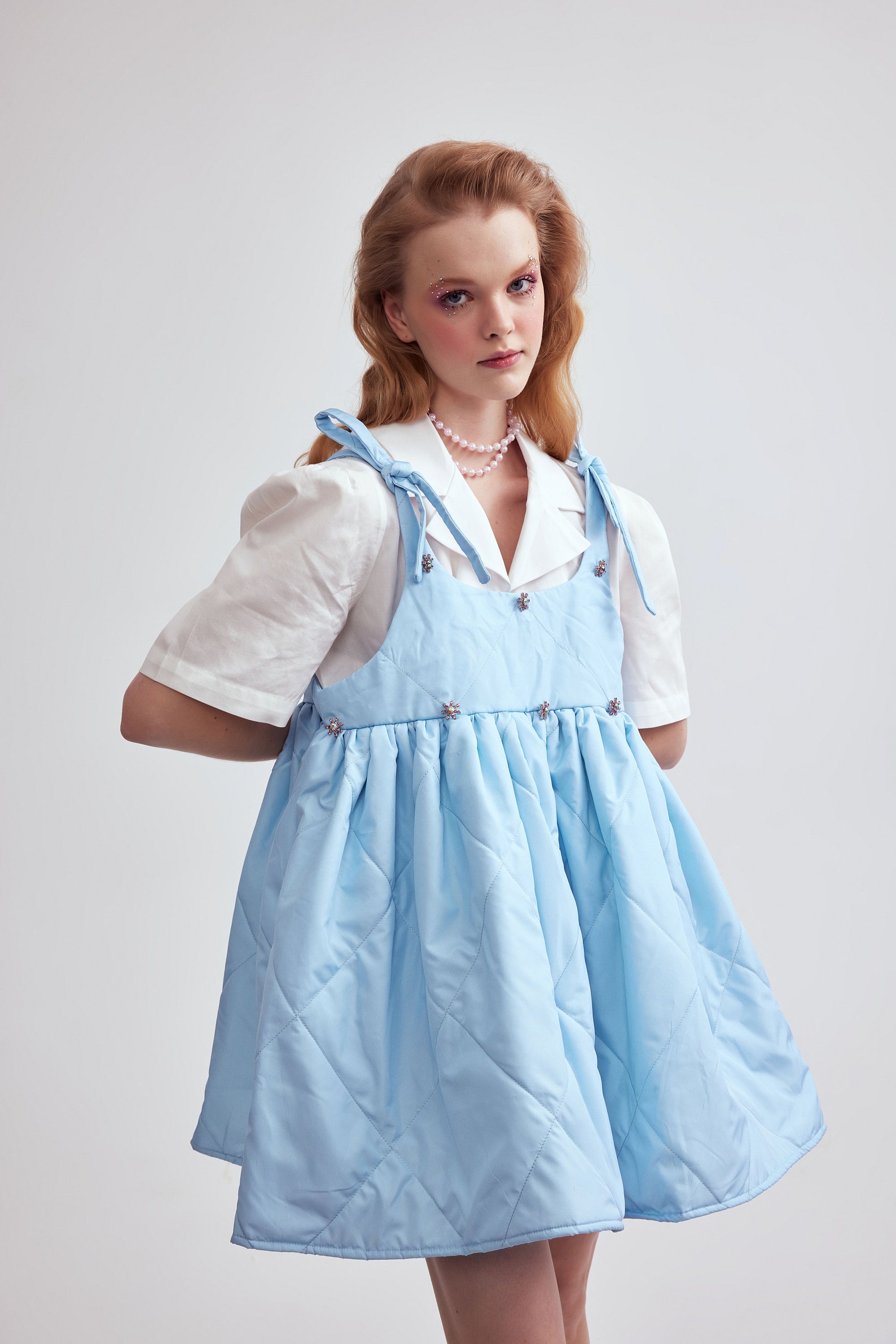 Ella Stone Baby Blue Mini Dress - Etsy