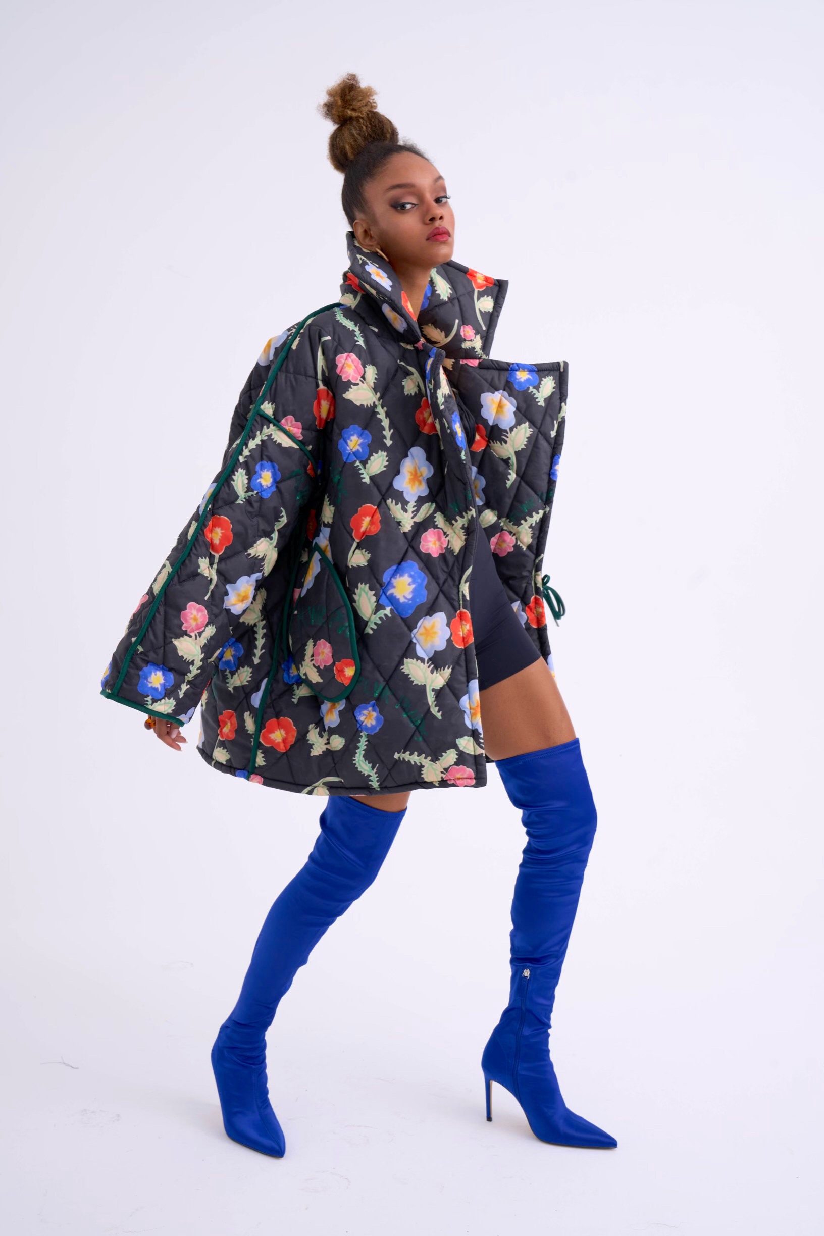 Flower Powers Puff Jacket - Etsy