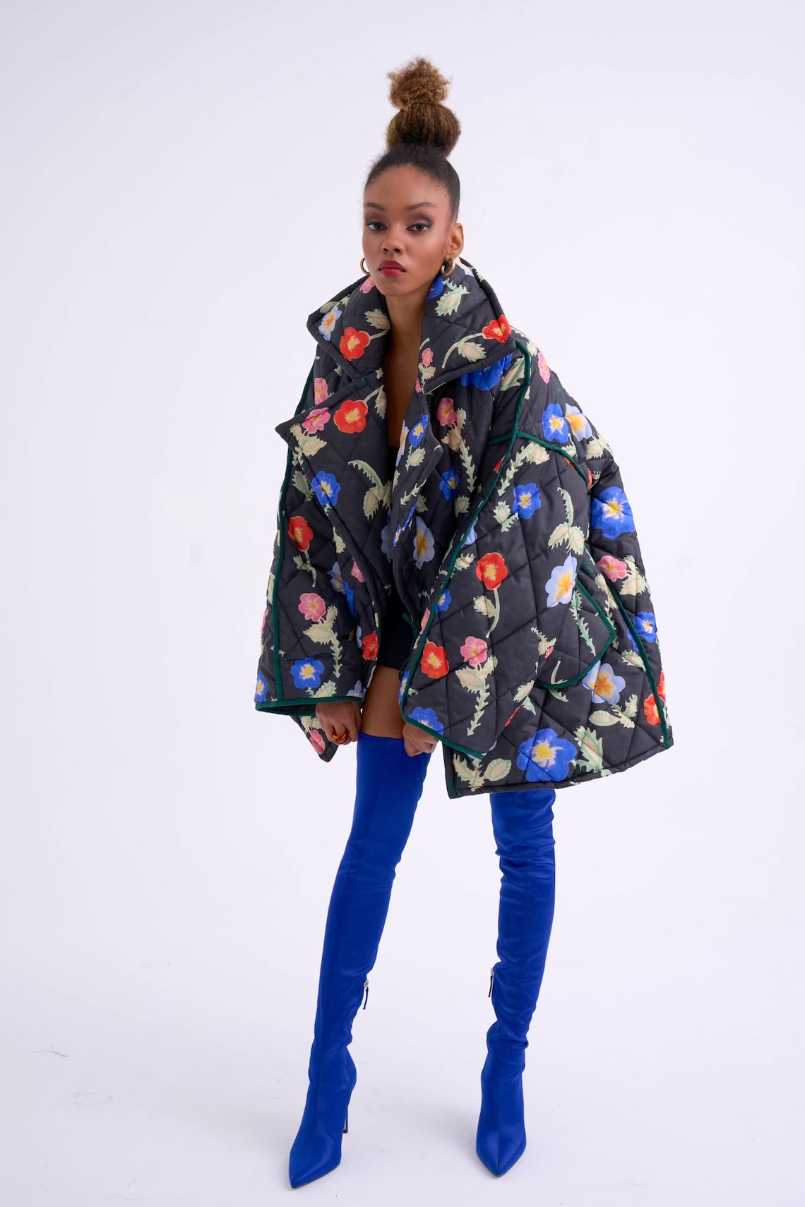 Flower Powers Puff Jacket | Etsy